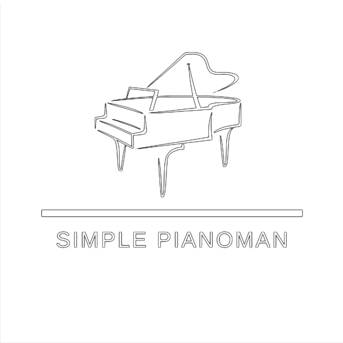 Simple Piano Drawing
